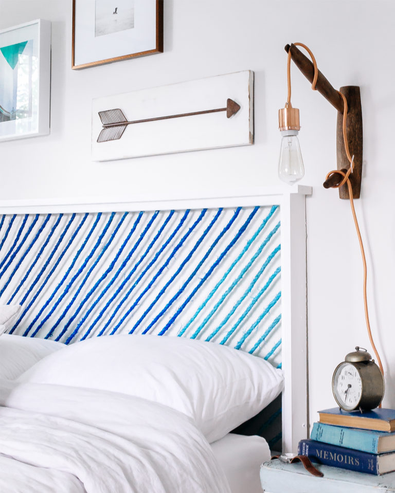 DIY: How to Make A Painted Rope Headboard - Bright Bazaar by Will Taylor