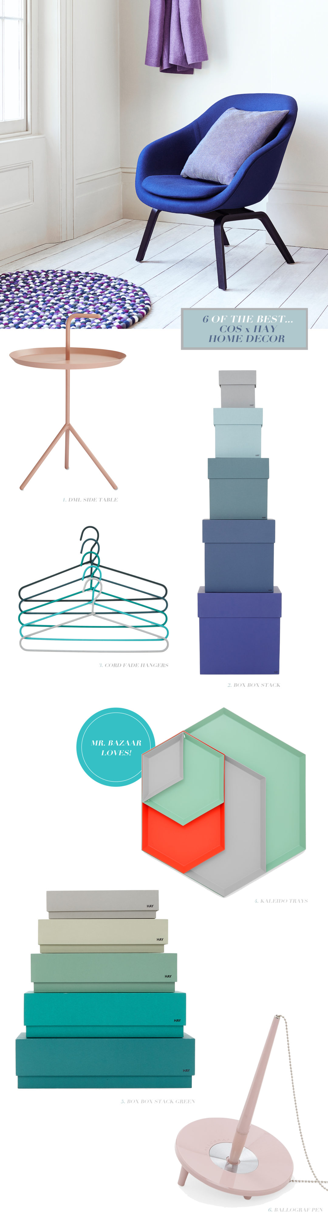 COS x HAY Homeware - Bright Bazaar by Will Taylor