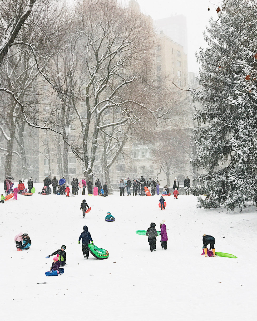 New York City Snow Day - Bright Bazaar by Will Taylor