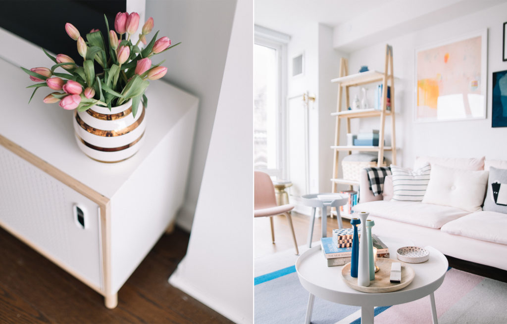 Millennial Pink Decorating Ideas From My Living Room - Bright Bazaar by ...